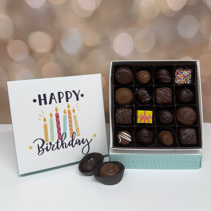 Birthday Assortment (16 Piece Chocolates) – Fedele's Chocolates